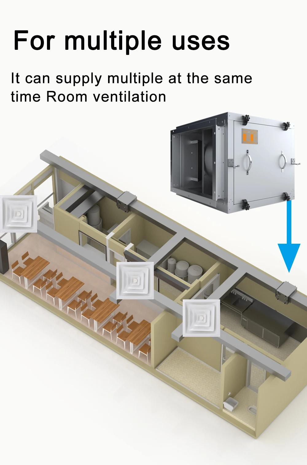 Miwind High Pressure Big Air Flow Centrifugal Cabinet Silent Fan For ...