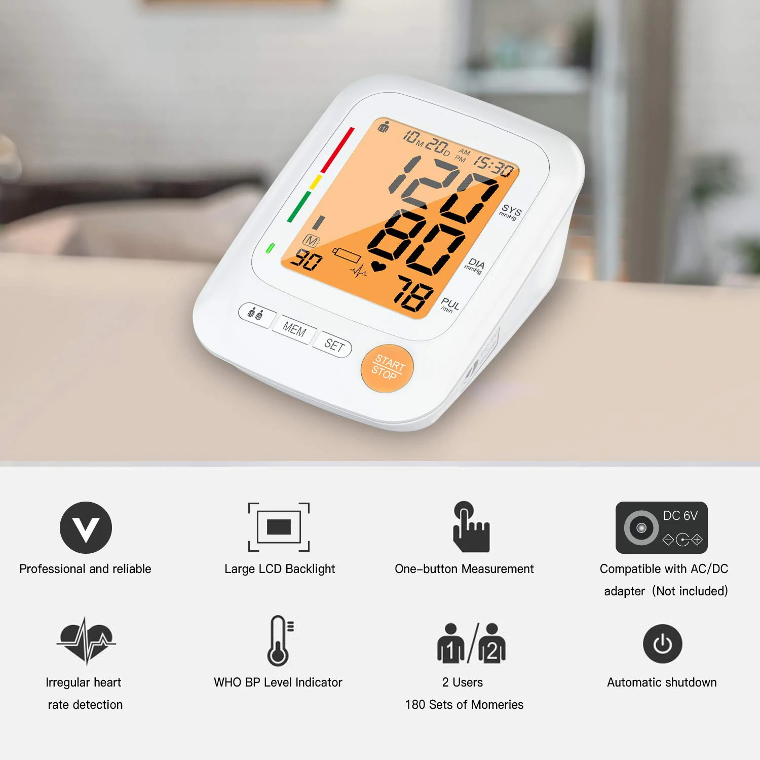 Factory Price Hospital Stand Bp Machine Digital Free Blood Pressure ...