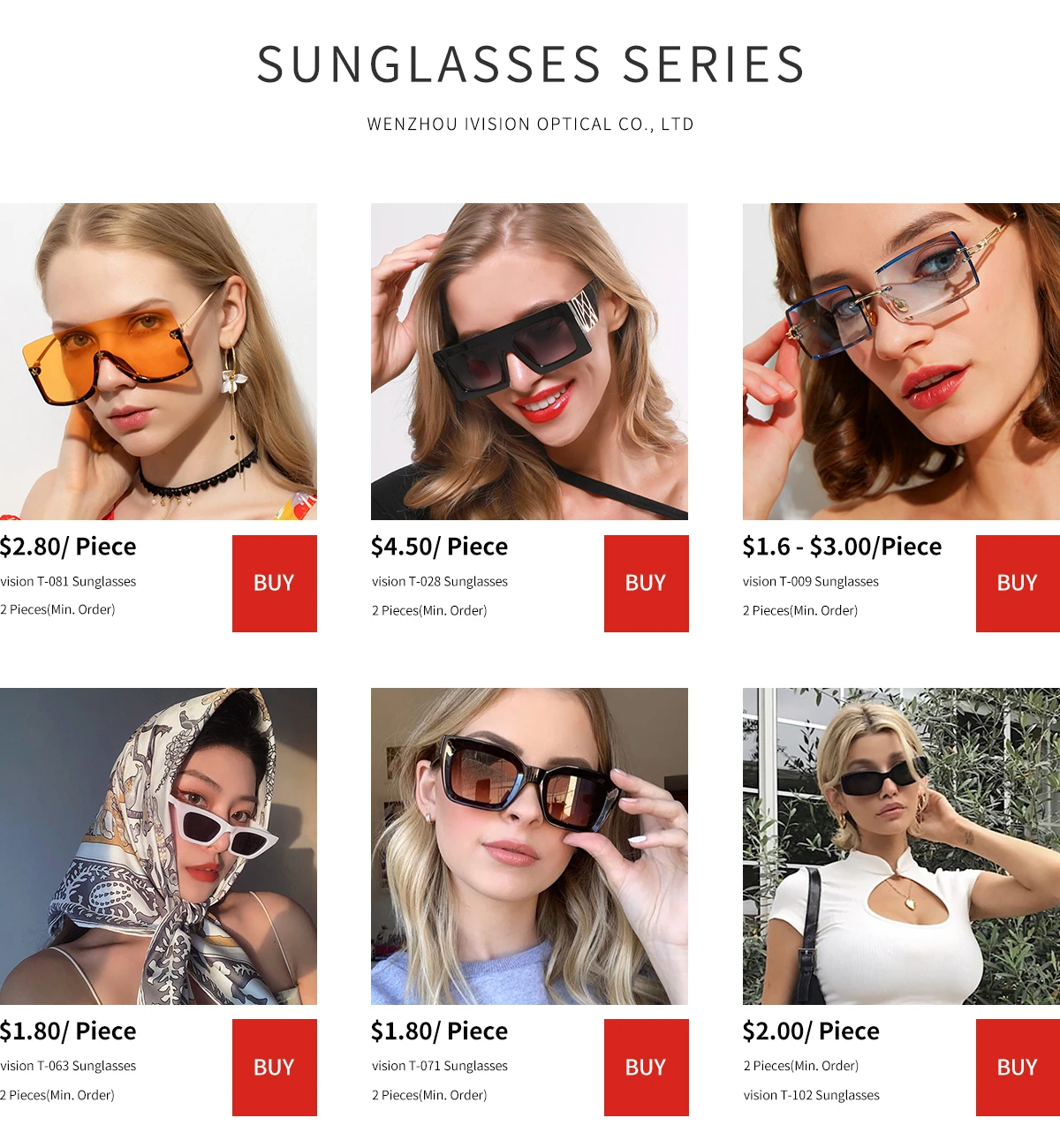Wenzhou Ivision Optical Co., Ltd. - sunglasses, reading glasses