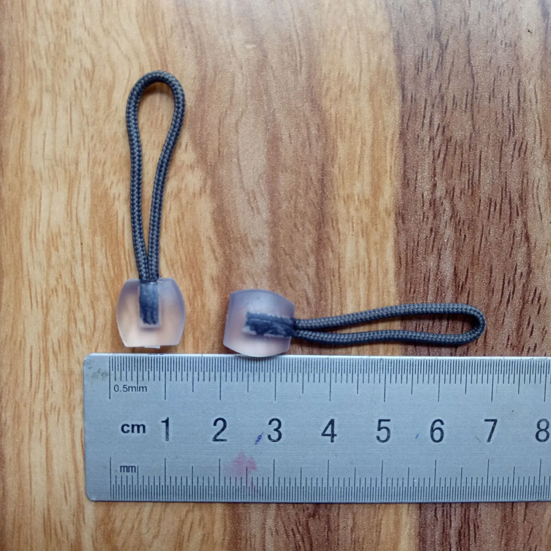 Popular Design String Cord Colorful Bag Zip Slider Pvc Silicone Rubber ...