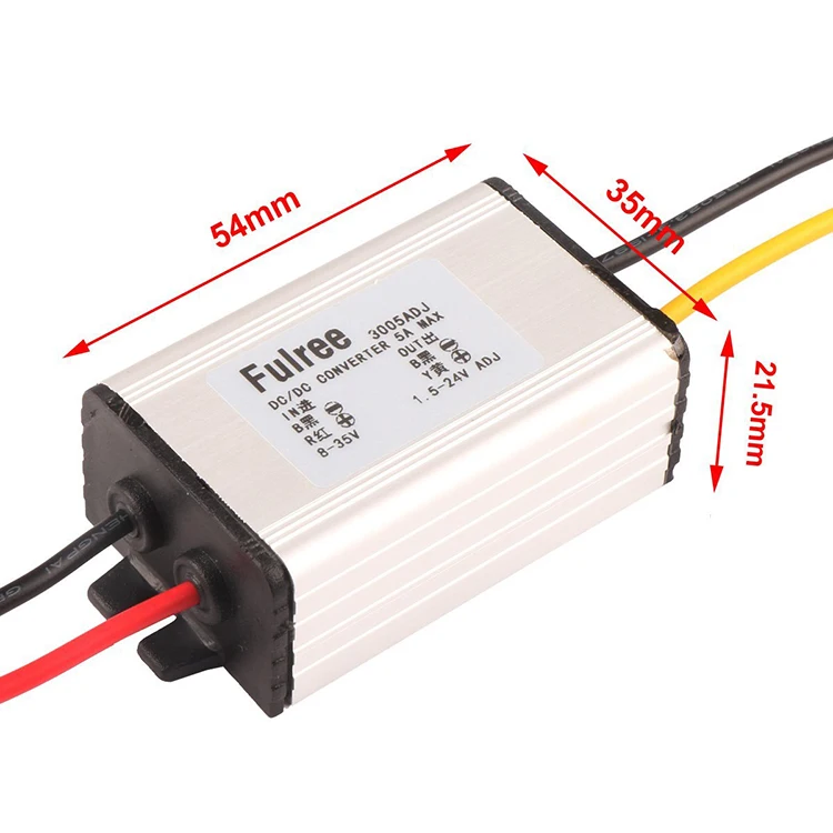 Dc Volt Converter Regulator 8-35v 24v/12v To 1.5-24v 5v 12 V 5a ...