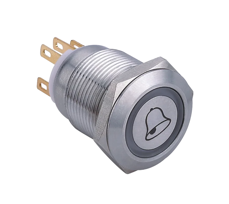 Onpow Big Current Max.10a/19mm Bell Push Button Switch(las1-gq -11e/s ...