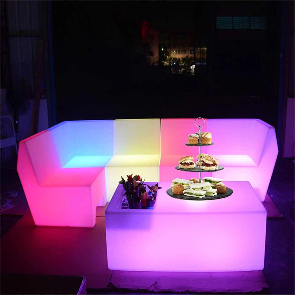 Hookah Lounge Led Furniture Color Changing Light Up Led Bar Furniture ...