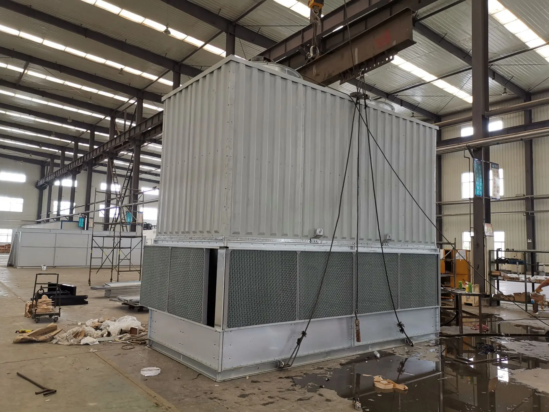 Counter Flow Cross Flow Cooling Tower Fan Cool Water Towers FRP Cooling ...