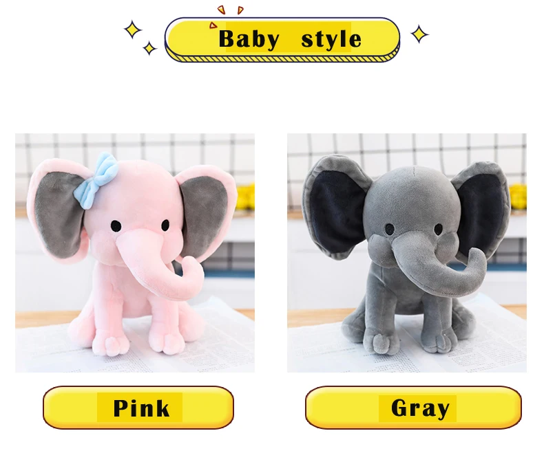 High Quality 100% White Pp Cottonelephant Animal Soft Toy Elephant For ...