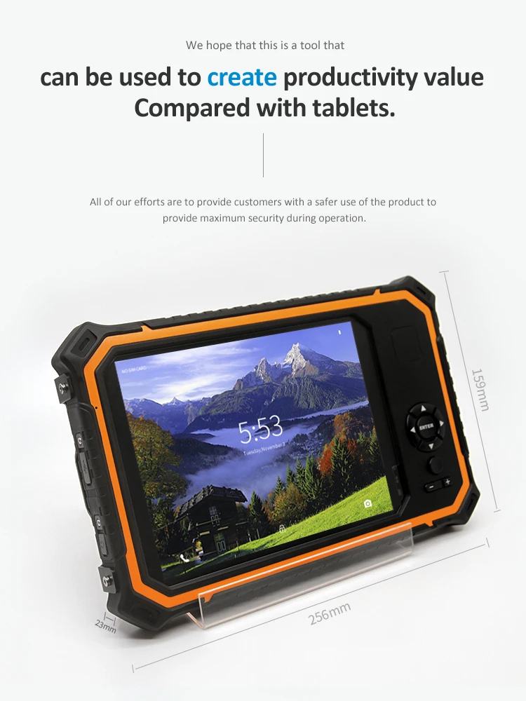 T80v2p Industrial Rugged Tablet Pc 7.9' 4g Lte Gps&gnss Option Lf/hf ...