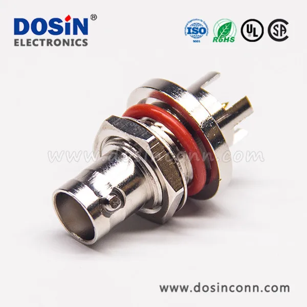 Dosin Ip67 Waterproof Rf Coaxial Jack Bnc Connector Cctv Through Hole ...