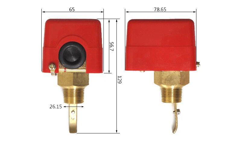 Paddle Flow Switch Water Flow Switch Water Tank Float Switch - Buy ...