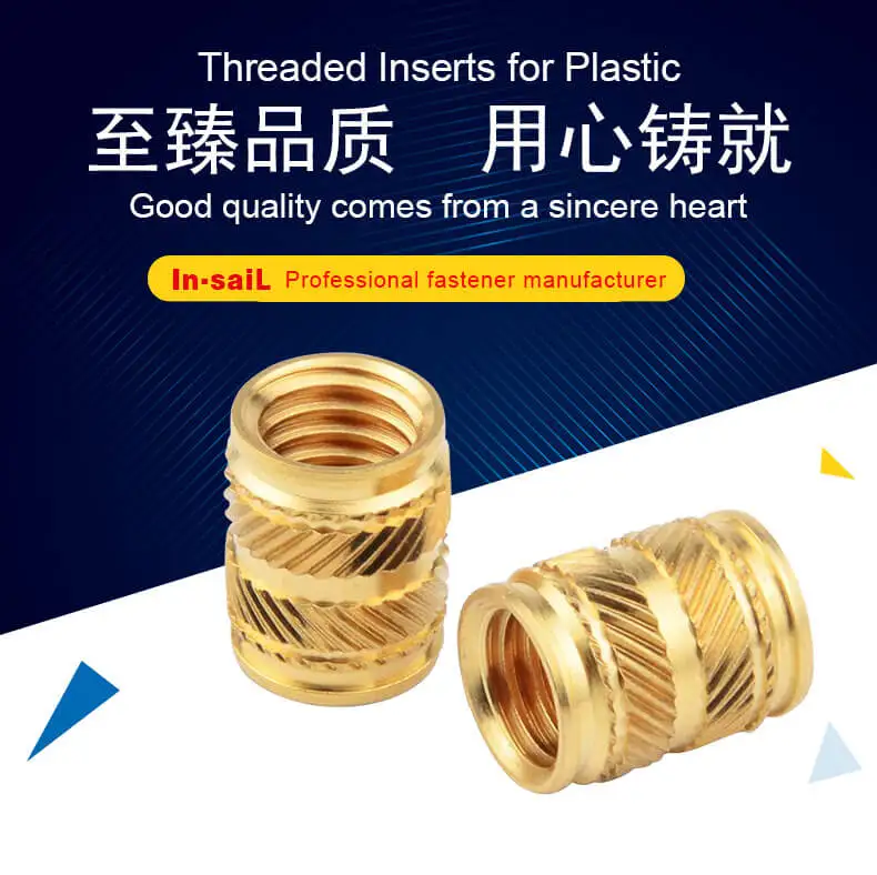 Threaded Slotted Expansion Insert Nut For Plastic Brass - Buy Threaded ...