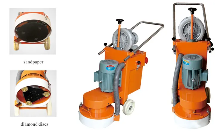 220V Small Hand Push Epoxy Ground Floor Grinding Machines Dust-Free ...