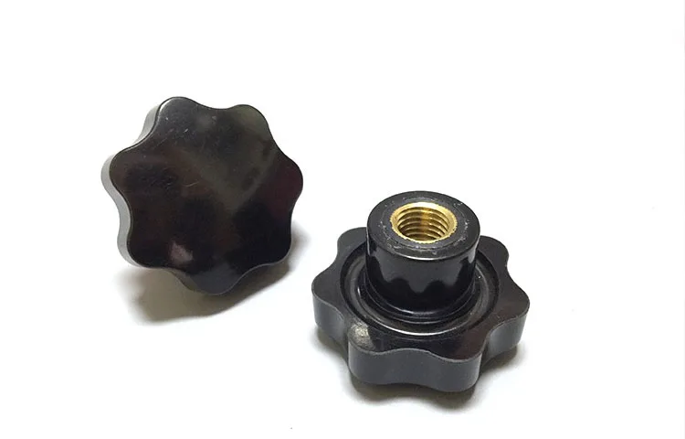 M4 - M16 Plastic Bakelite 7 Star Knob Handle Nuts - SHKH