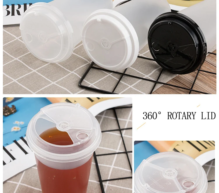 Custom Logo 12oz Boba Pp Disposable U Shape Plastic Cup16oz 500ml Bubble Tea Cups - Buy Frosted ...