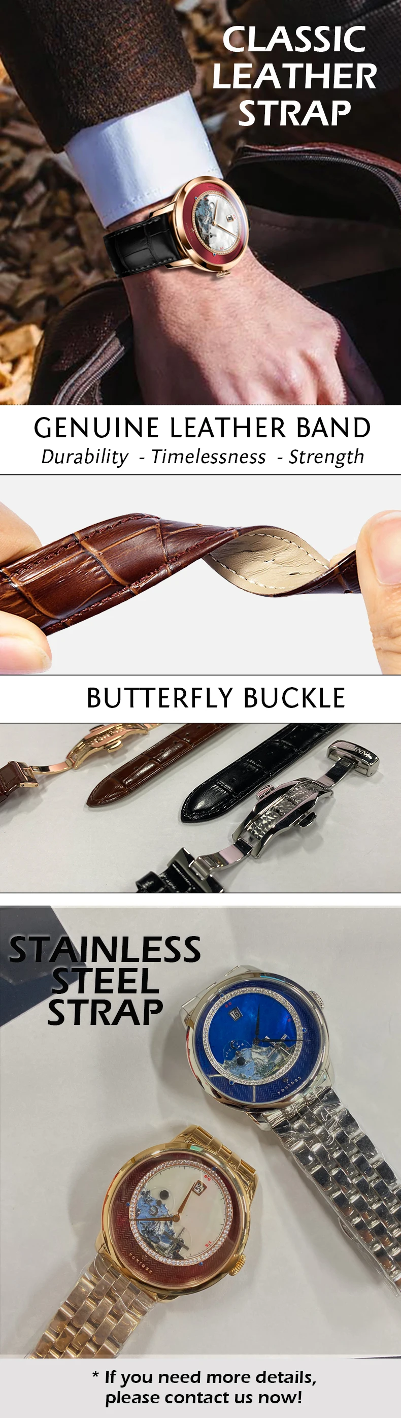 3d-printing Dial Diamonds Luxury Watch Men Automatic Mechanical