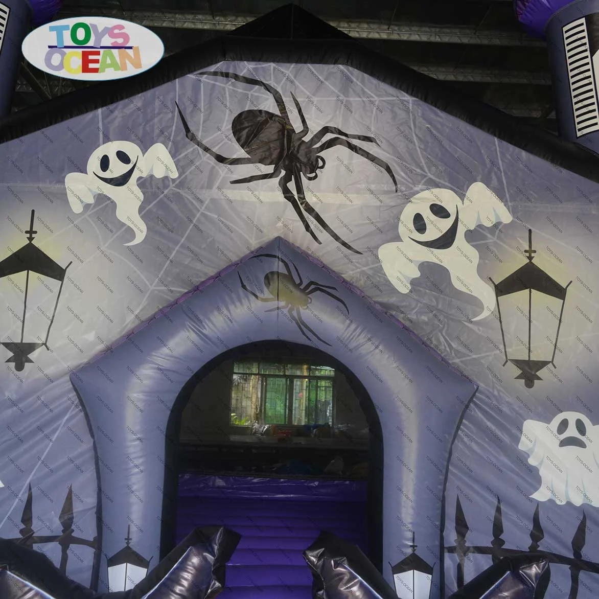 Casa Encantada Inflable De Halloween,Casa De Rebote Inflable De ...