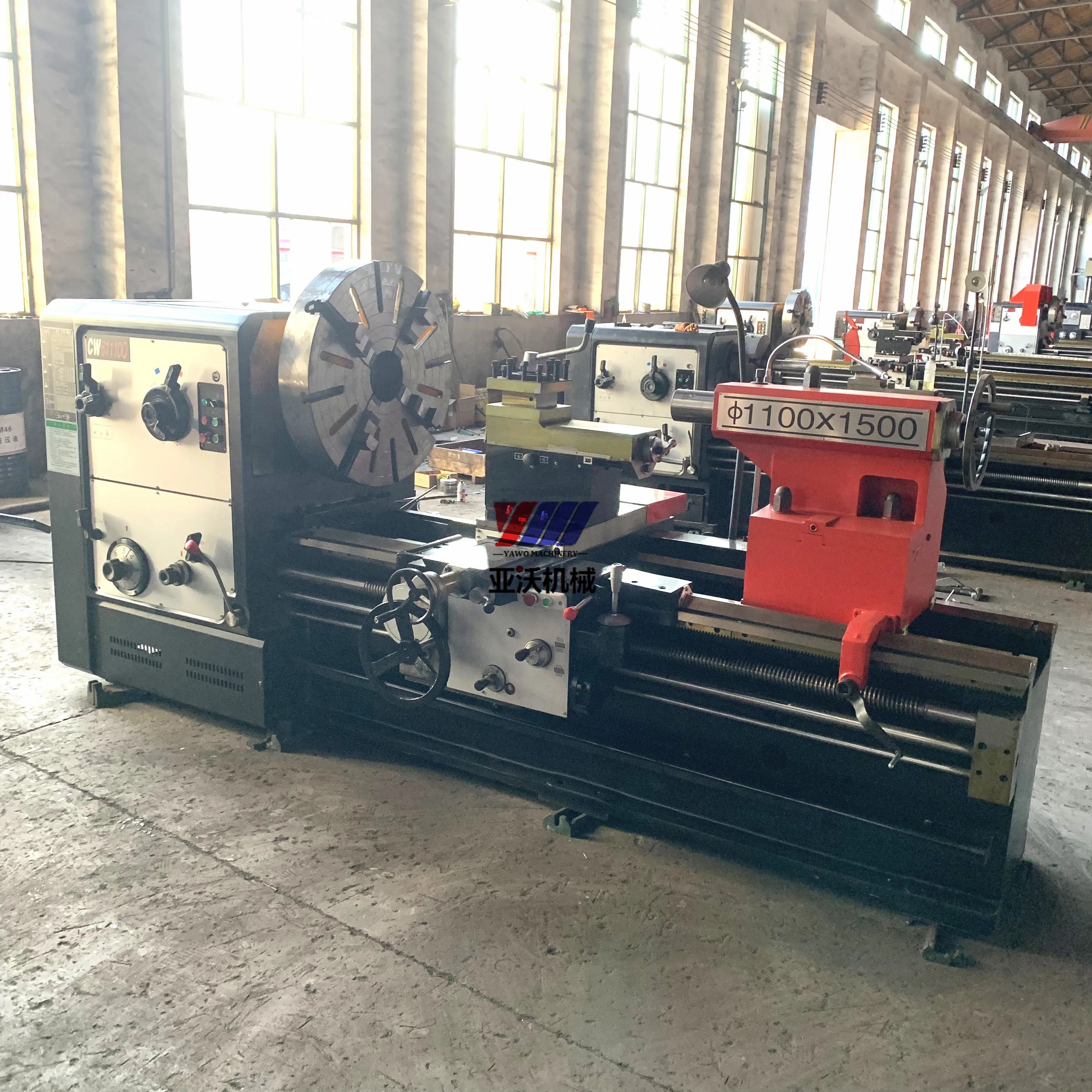 Heavy Duty Gap Bed Horizontal Lathe CW62110Q by YAWO