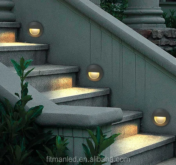 Mini Small Round Outdoor Recessed Stair Lighting Foot Led Step Light ...