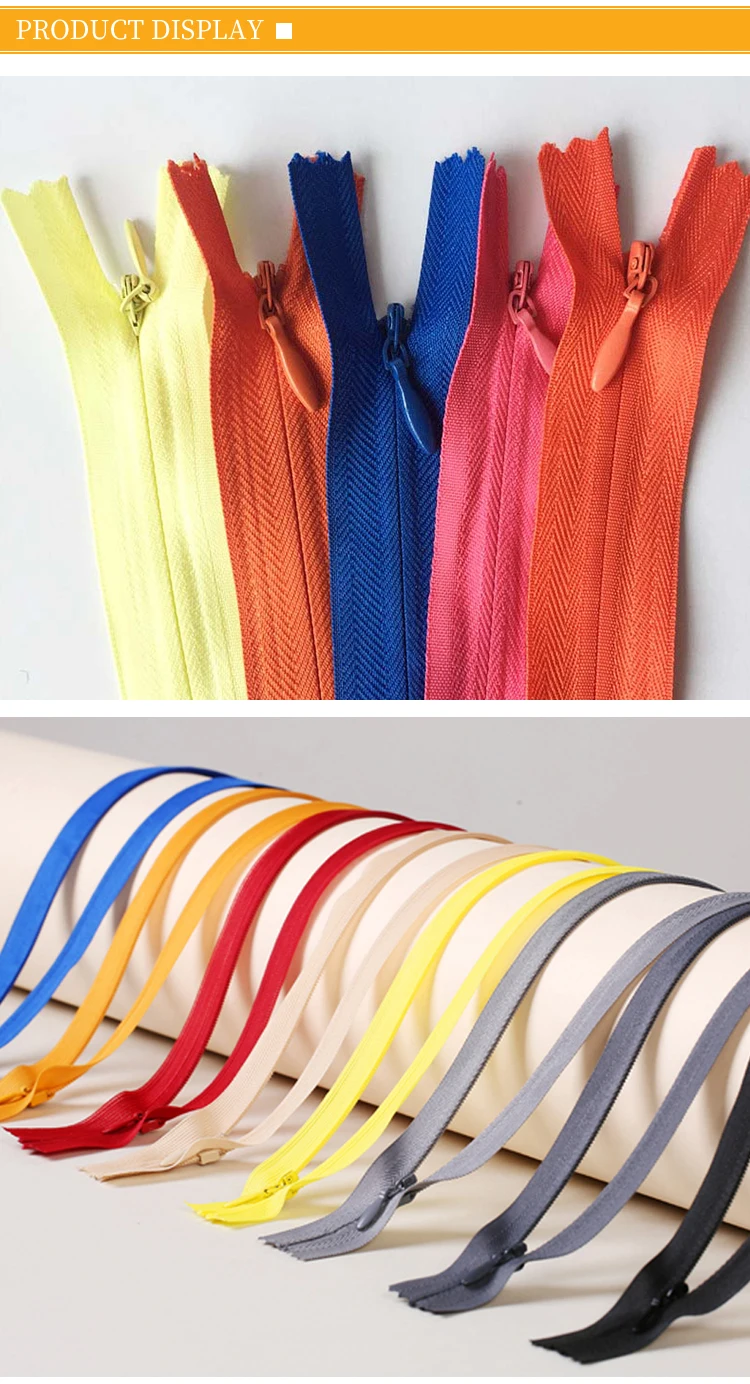 3# close end black zip invisible leather / mesh zipper lace tape zip ...