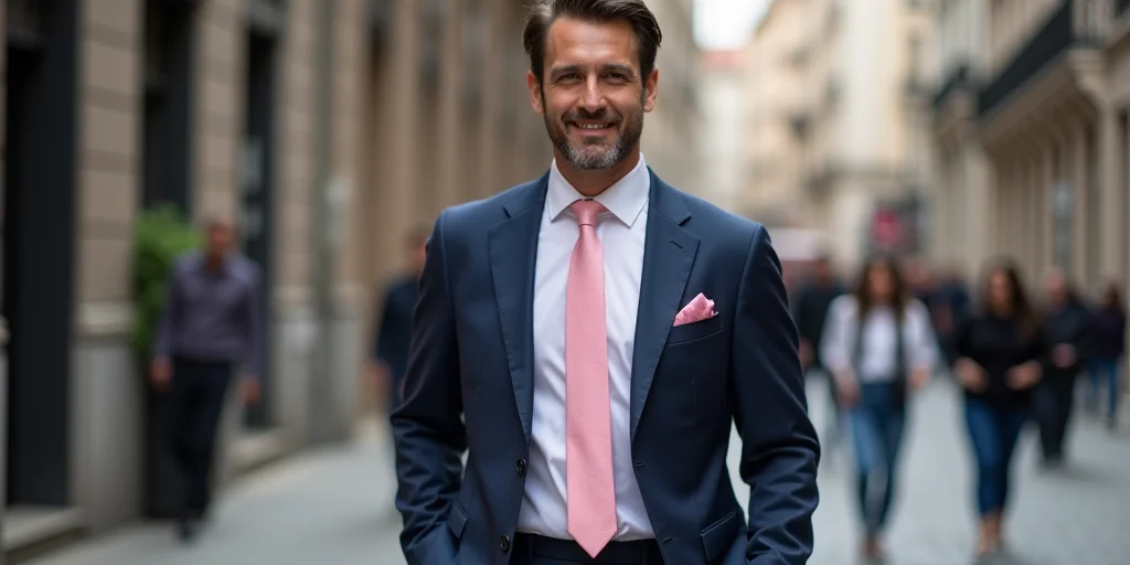 White Shirt And Pink Tie – Trendy 2025 Workwear Style On Alibaba.com