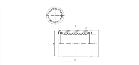 Linear Bearing SDB4 SDB6 SDB8 SDB10 SDB12 SDB16 SDB20 SDB8 1/2 Linear ...