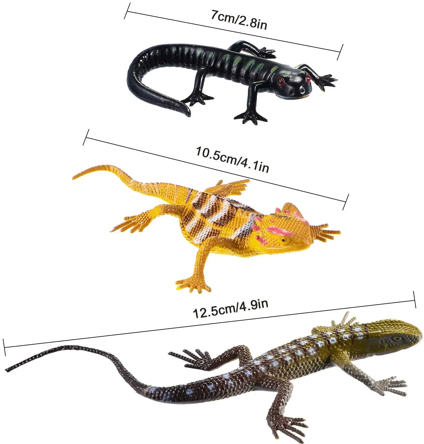 Lizard Toy - Squishy Lizard Action Figure for Kids & Adults