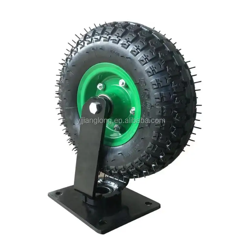 Inflatable 12 Inch Swivel Industrial Rubber Tire Pneumatic Caster Wheel ...