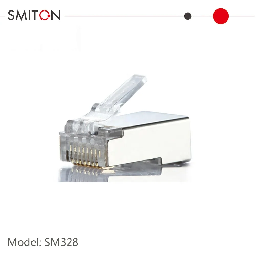 Ftp Cat6 Connector Metal Rj45 Connector Shielded Cat6 Plug - Buy ...