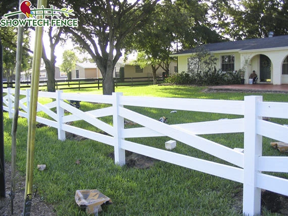 Vinyl Crossbuck Fence - Durable & Eco-Friendly Horse Fencing
