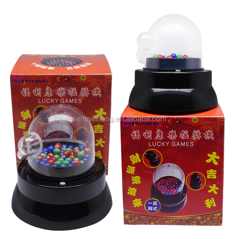 Lottery Machine with Color Balls 1-49 - Eco-Friendly Game