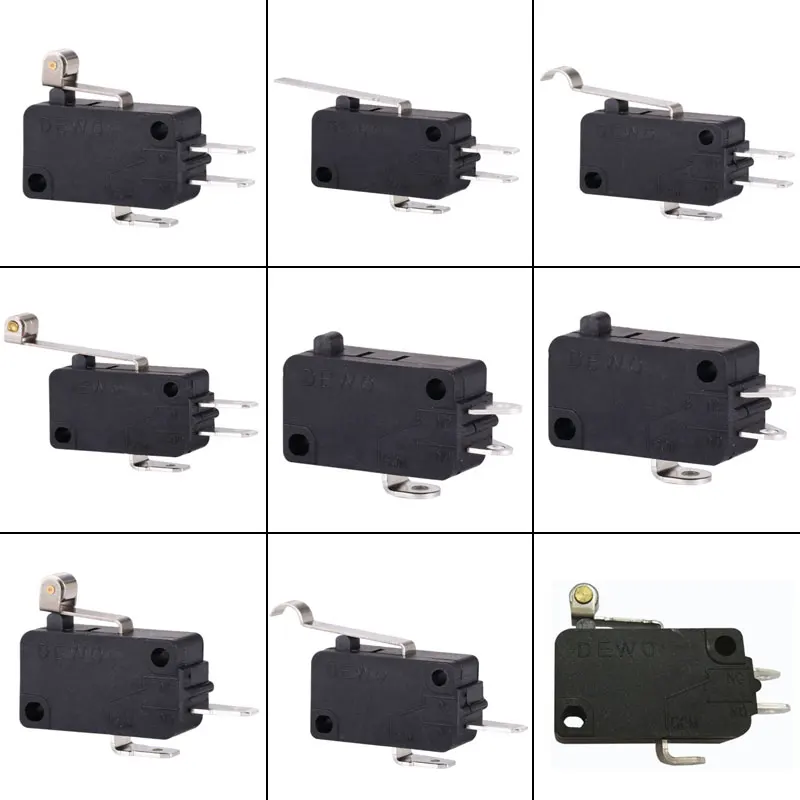 Dewo Dv Series 250v 16a Normally Open Push Button Micro Switch With ...