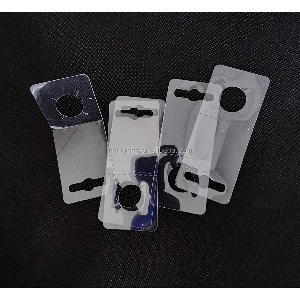 Transparent PVC Plastic Bottle Neck Hang Tabs - Customizable