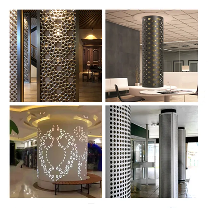 Aceplate Cnc Cut Perforated Metal Column Cover Cladding Panel For ...