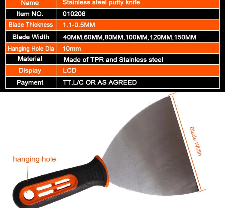 Todo Tools Screwdriver Bit Stainless Steel Putty Knife Scrapers - Buy ...