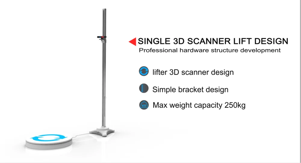 OEM ODM 3D Body Scan Turntable-BKL Hardware Kit 50cm Turntable Rotating ...