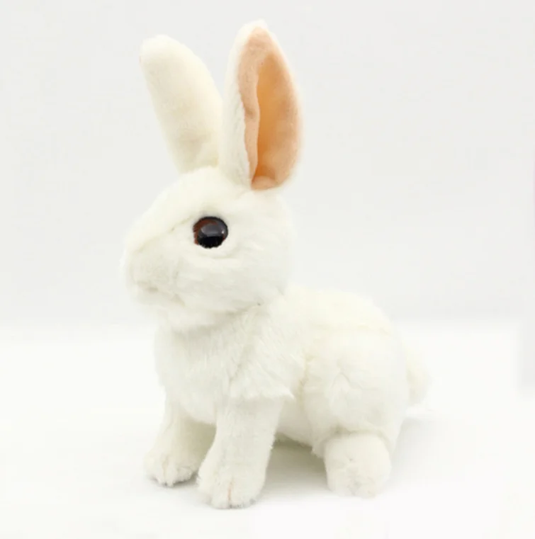 Custom Mini Rabbit Stuffed Animal Plush Toy Lifelike Cuddly Bunny ...