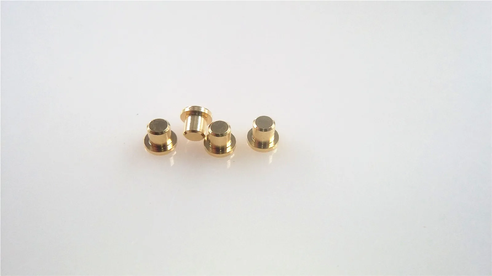 Circular SMD Contact Pad 3.0 mm with 2.0 mm Flange Height – Brass Gold ...