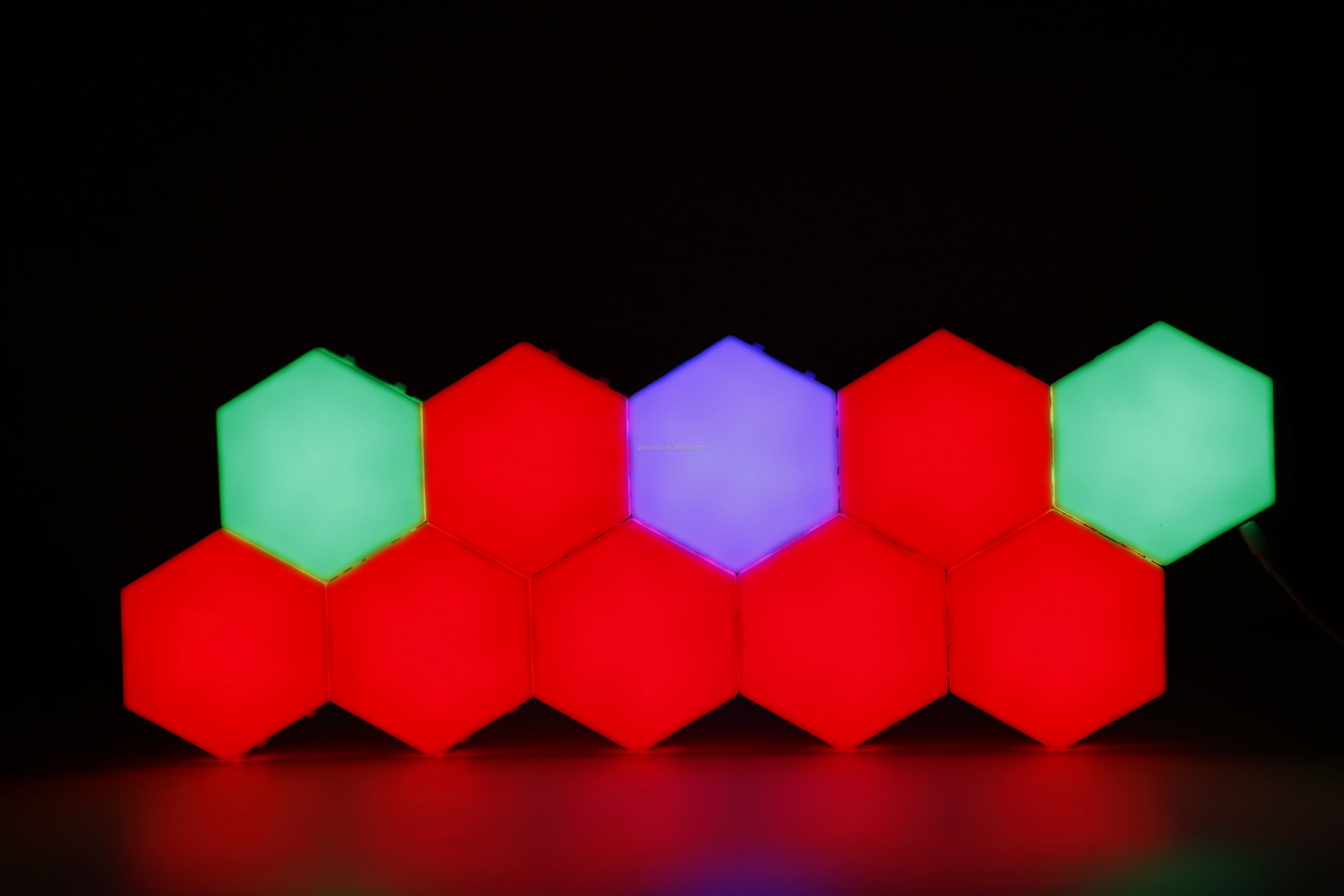 Diy Modular Assemble Splicing Modern Wall Lamps Rgb Honeycomb Jiangmen ...