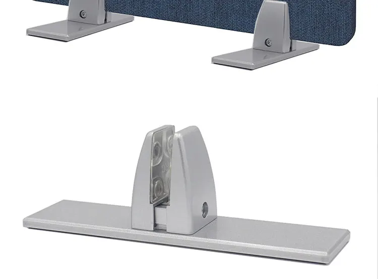 Movable Aluminium Alloy Office Desk Glass Dividers Support Fixing Clip ...