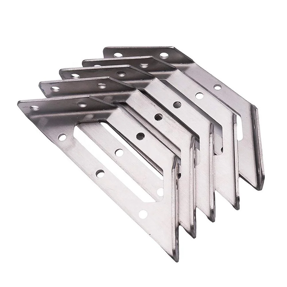 Stainless Steel Angle Shelf Brackets for Wood & Windows