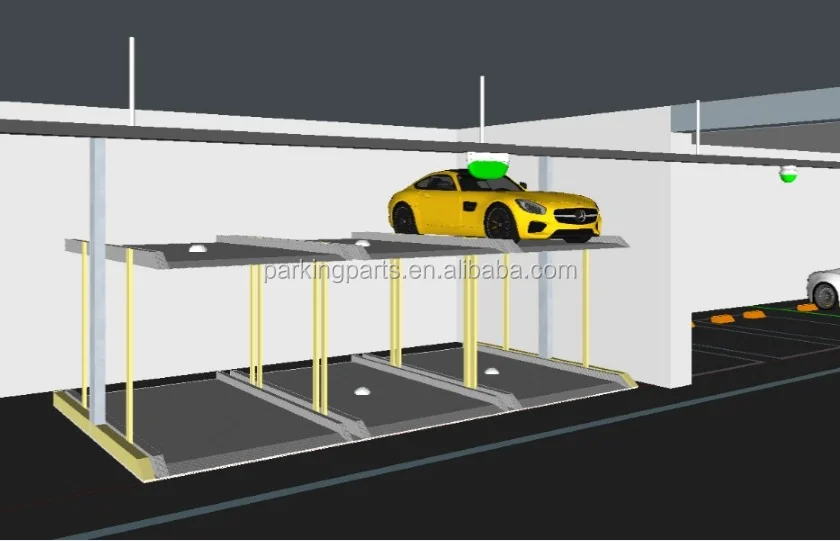 Ground Ultrasonic Sensor Parking Guidance System for Multiple Floors