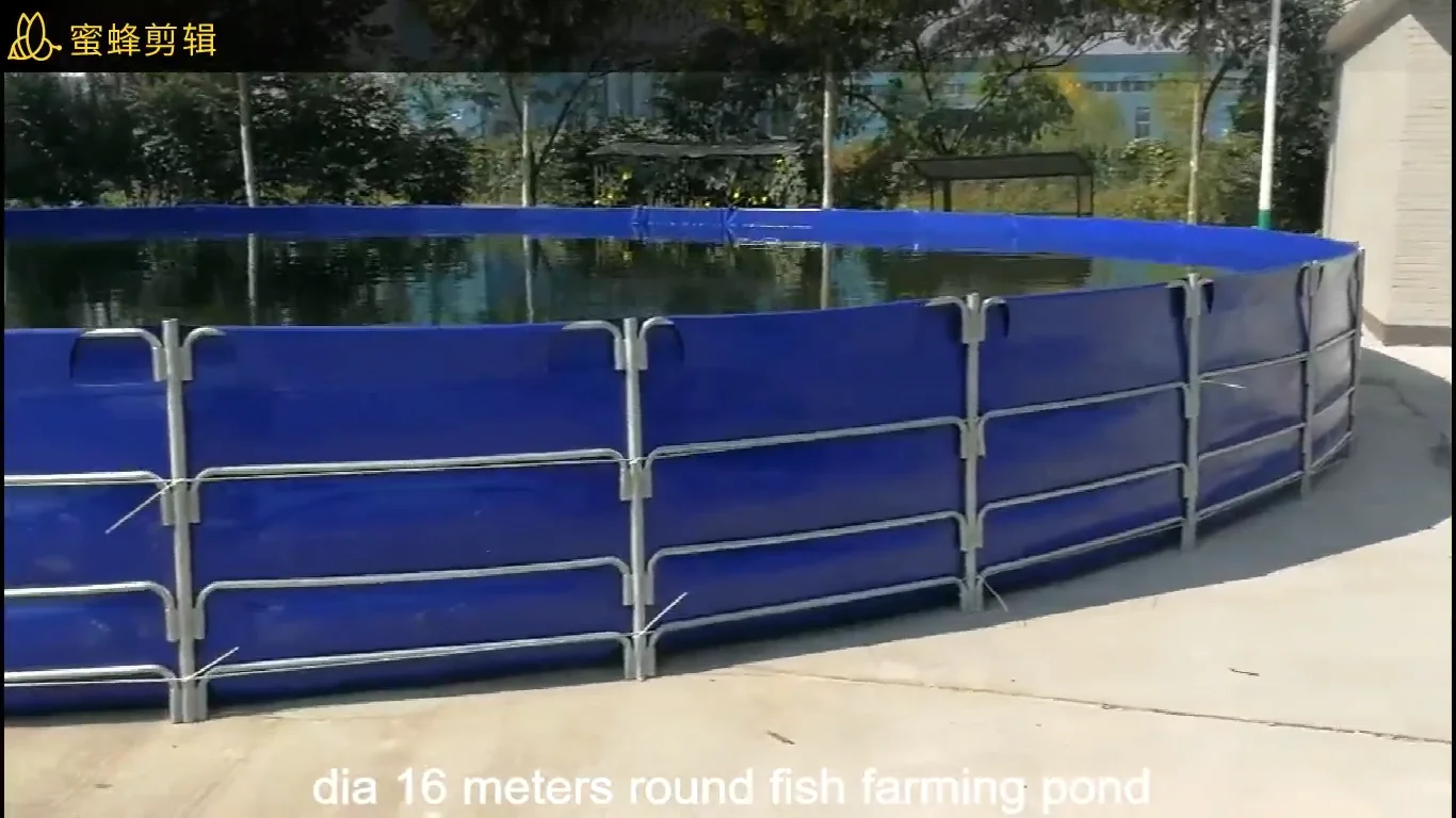 Customized Artificial Portable Plastic Pvc Tarpaulin Filter System Outdoor Aquaculture Shrimp ...
