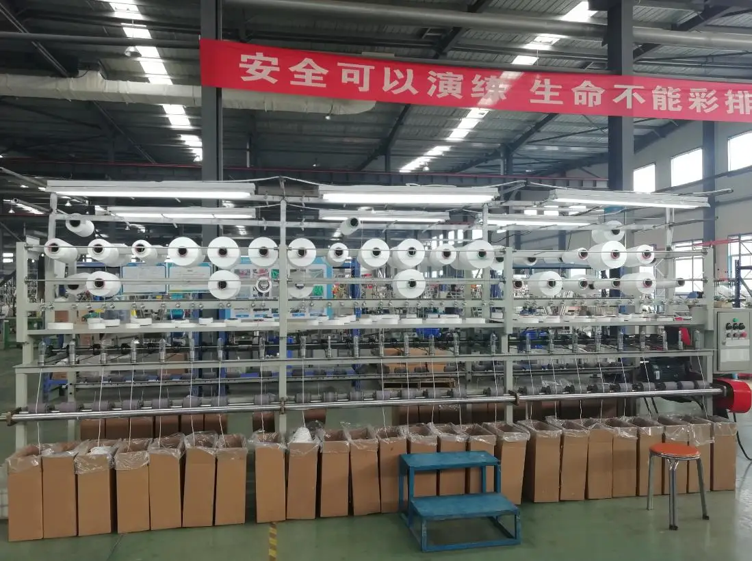 Polyester Flat Rope Rubber Band Elastic Cord String Making Machine ...