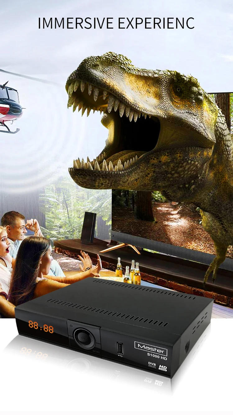 Master S1000 Tv Decoder Dvb-s2 Iptv Iks 1080p Full High Definition ...