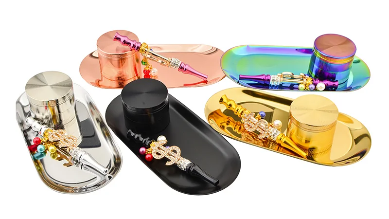 Custom Grinders Smoking Rolling Weed Tray Sets Weed Accessories Blunt ...