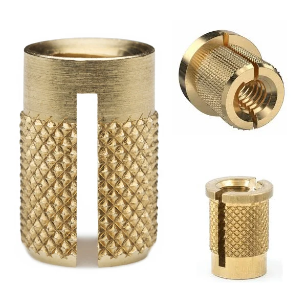 Brass Flush Press Fit Threaded Insert Knurled Press Insert Finsert ...