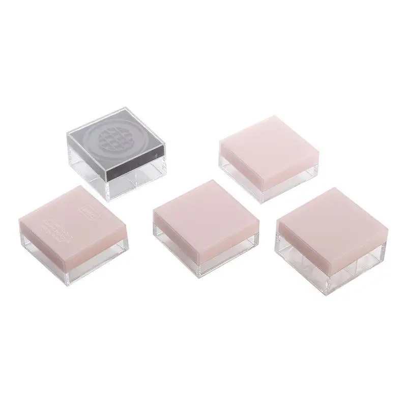 Custom Pink Square Facial Powder Packaging Box with Sifter