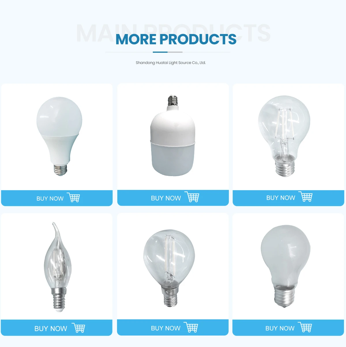 Shandong Huatai Light Source Co., Ltd. - Incandescent Bulbs, Halogen Bulbs
