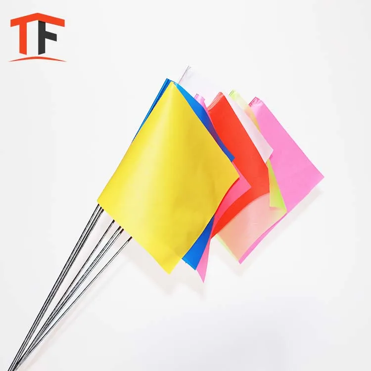 Durable Economical Marking Flags - Customizable Colors
