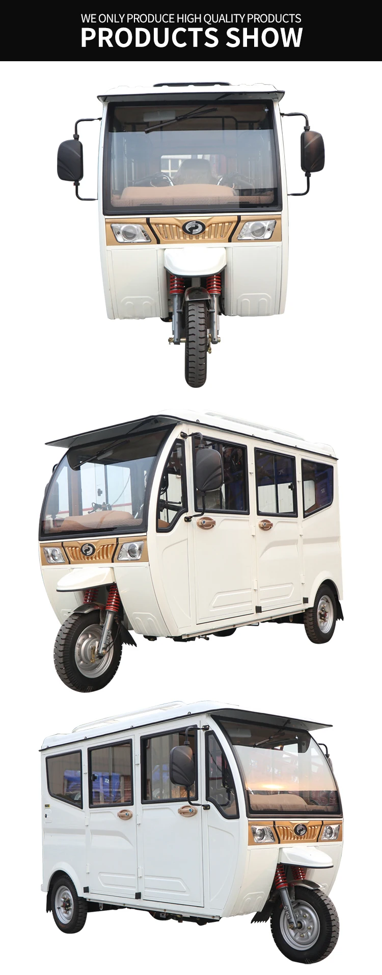 Mini Bus Tricycle Fuel Powered Motor 3 Wheel Passenger Bike Motorcycle ...