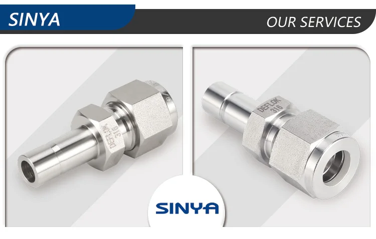 Stainless Steel High Pressure 6000 Psi Ferrule Type Fittings Tube ...