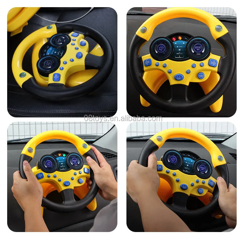 Early Educational Kids Interactive Simulation Driving Toys Light Music ...